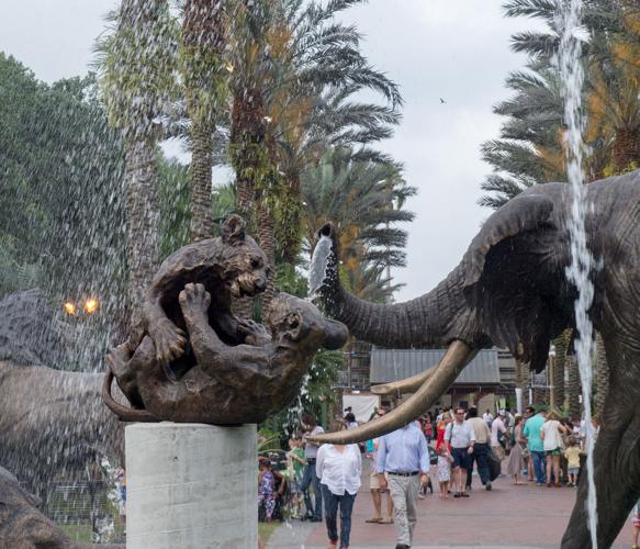 Photos: New wildlife statues make a splash at Audubon Zoo's watering ...