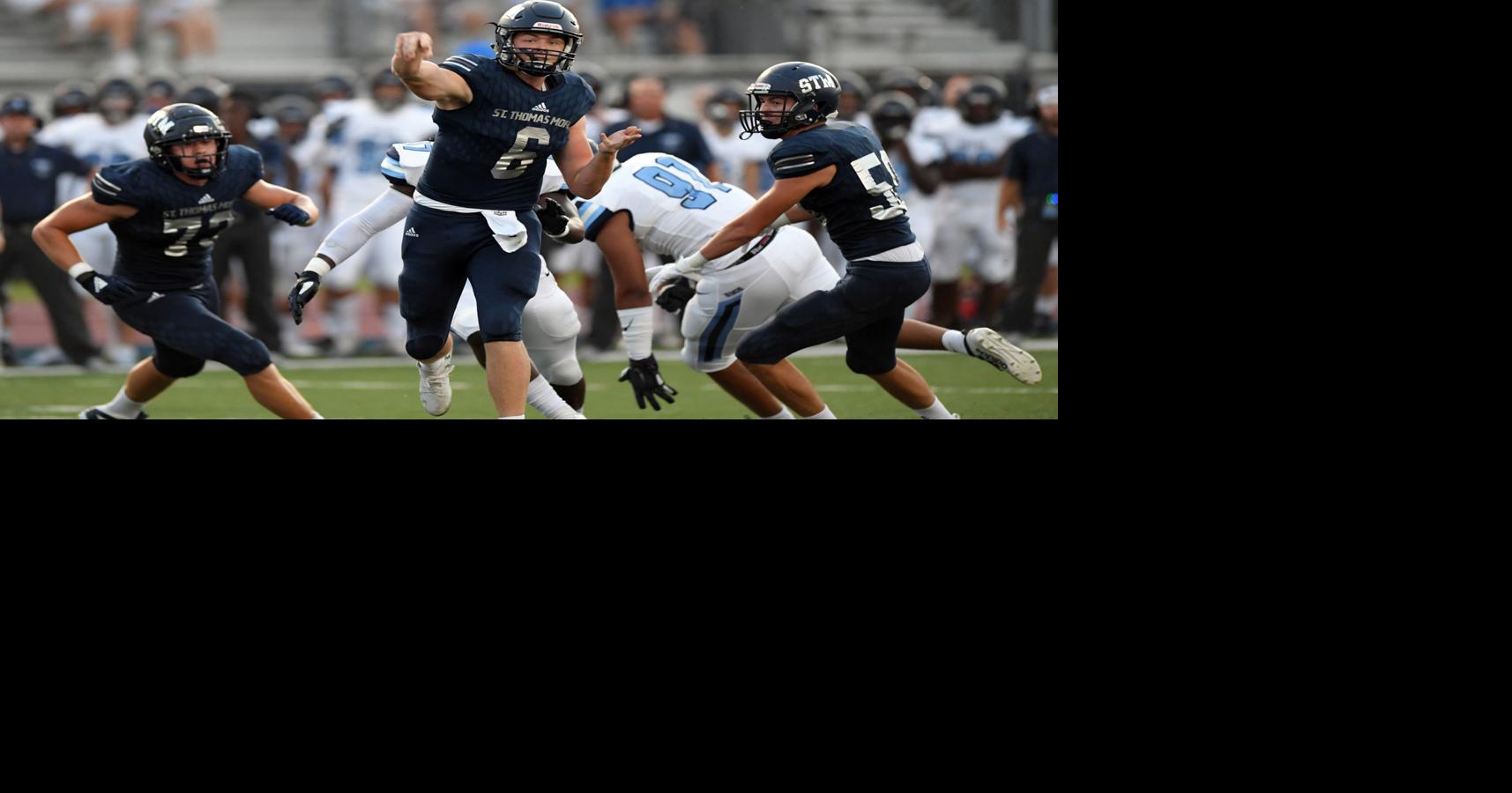 Caleb Holstein, Jack Bech and the St. Thomas More offense are Friday ...