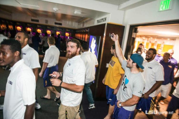 LSU reveals renovated game day locker room to players | LSU ...