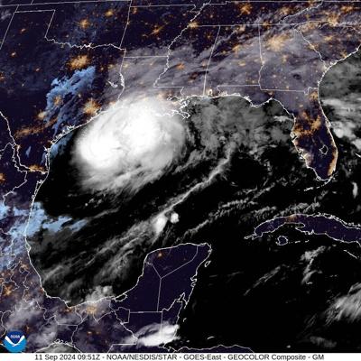Baton Rouge to see storms as Francine comes through | Hurricane Center ...
