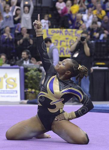 Video: CBS News on LSU’s Lloimincia Hall, not your ‘typical’ gymnast ...