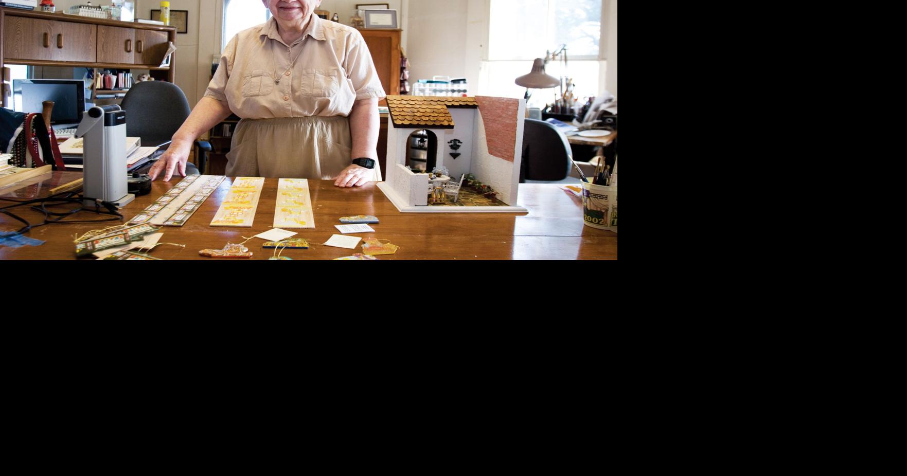 Arthur Hardy: St. Clare's nun crafts wooden Mardi Gras miniatures ...