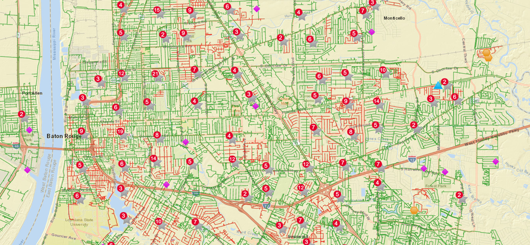 Power outages in Baton Rouge area continue Wednesday: About 35,000 ...