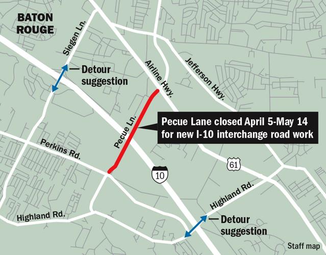 Pecue Lane closing at I-10 for six weeks as highway crews work on new ...