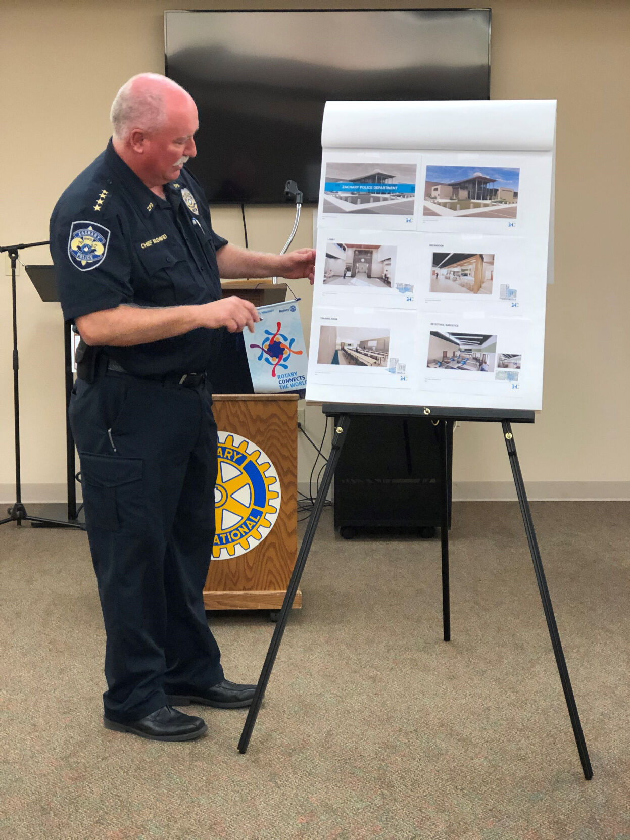 Police Chief McDavid presents crime stats and new police HQ to Rotary ...