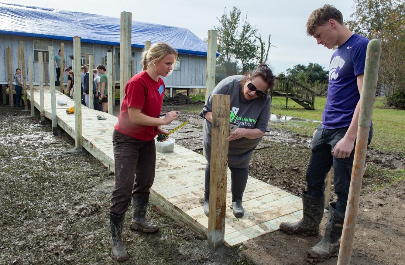 Photos: Student volunteers build porch | Photos | theadvocate.com
