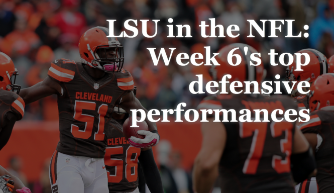 Barkevious Mingo joins mainstays Tyrann Mathieu, Bennie Logan in Week 6 ...