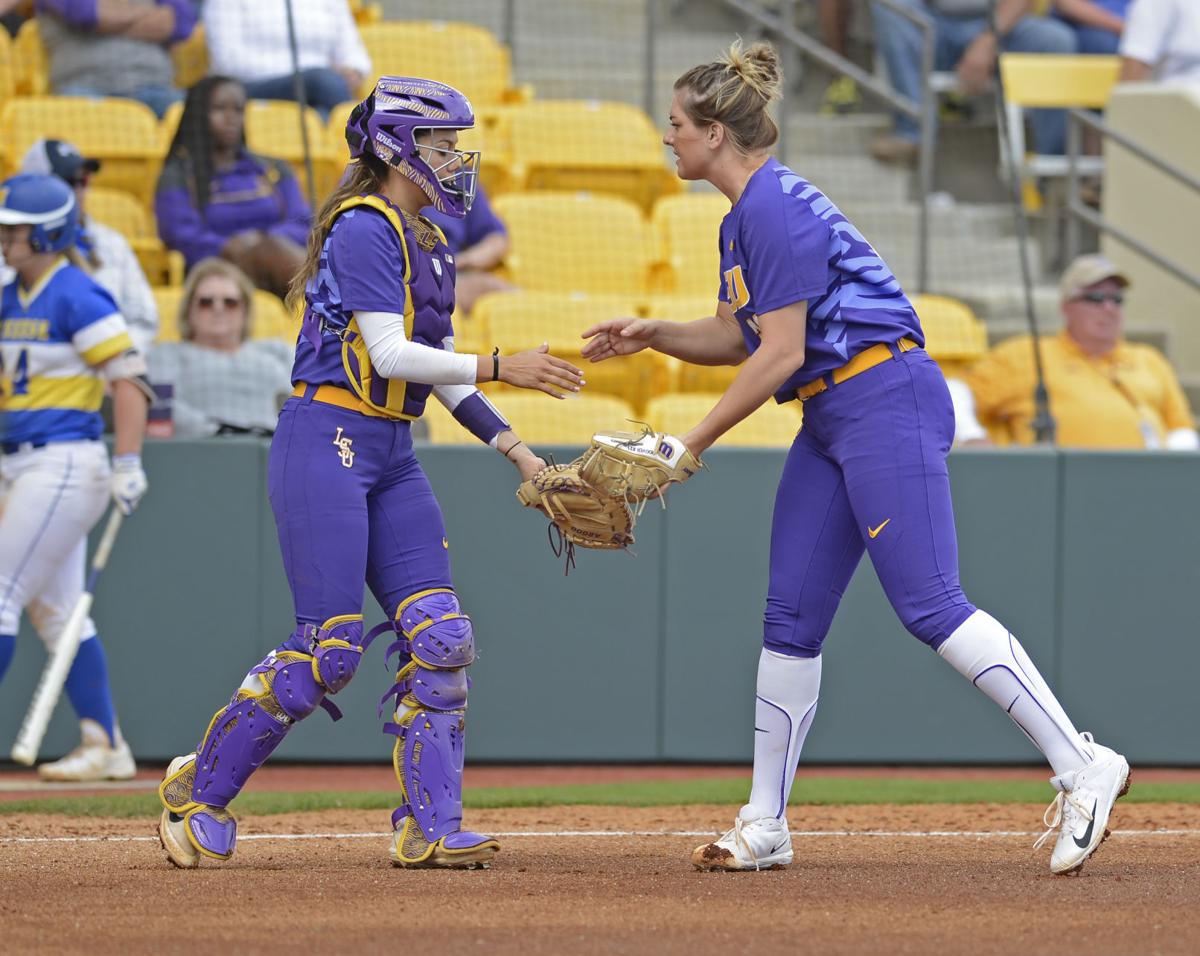 Carley Hoover, Maribeth Gorsuch help LSU softball sweep doubleheader in ...
