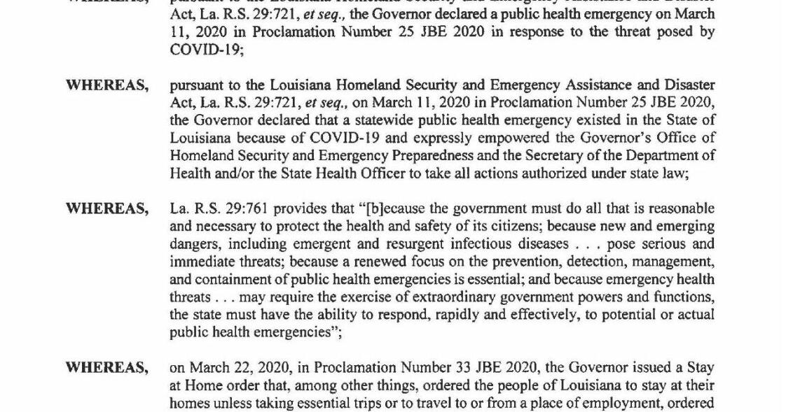 Louisiana's Phase 3 order | | theadvocate.com