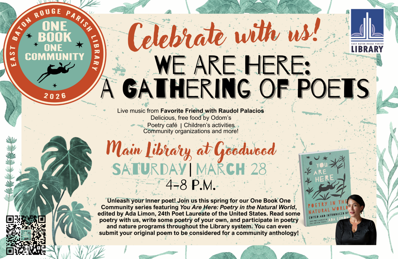 EBRPL’s One Book One Community turns the page with first-ever poetry ...