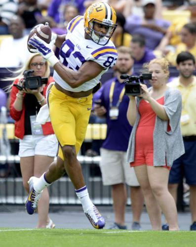 LSU’s spring game settles little as quarterbacks post solid numbers ...