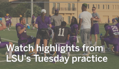 Watch highlights from LSU's Tuesday practice | LSU | theadvocate.com
