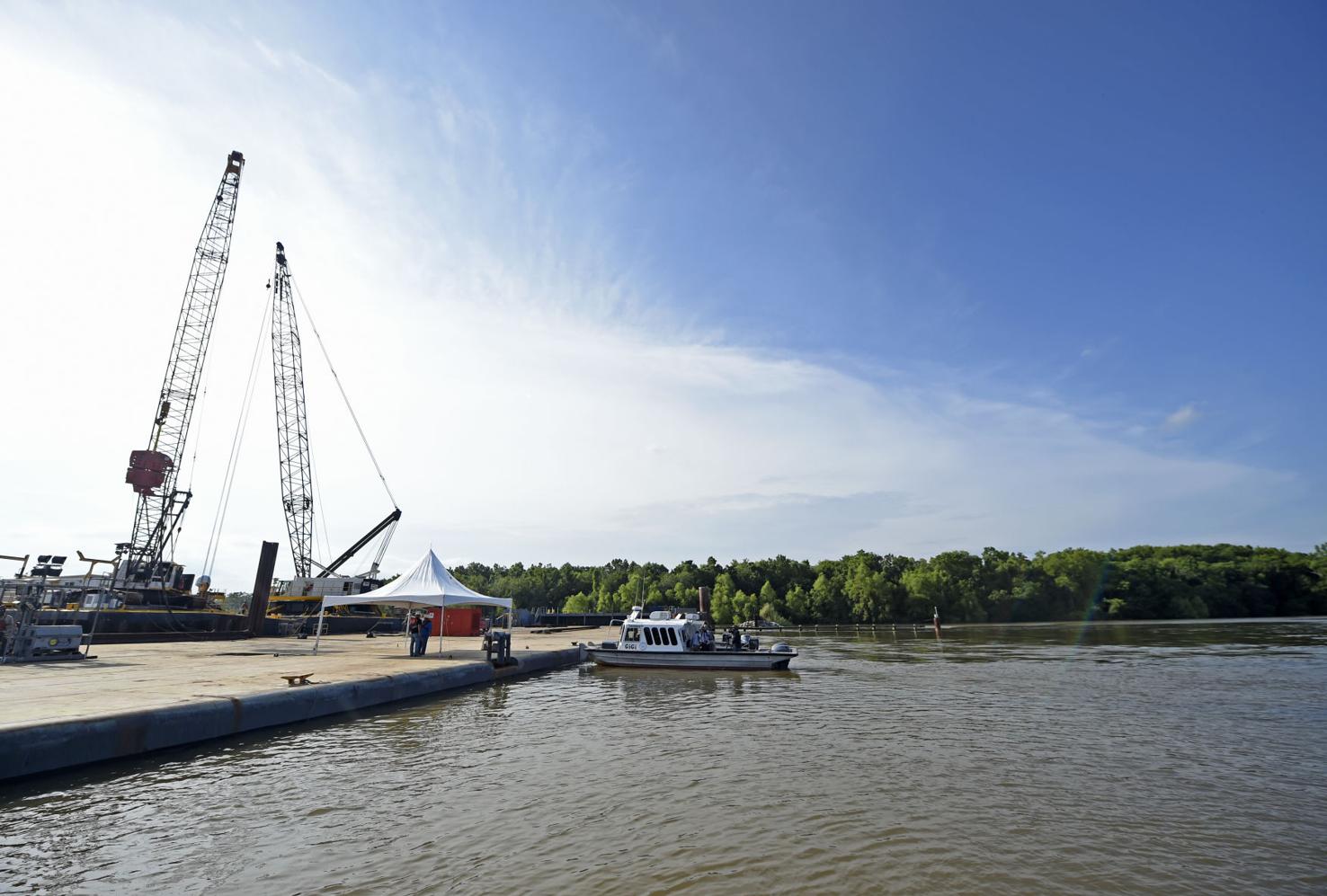 The Mississippi River is running lower in Baton Rouge than past years ...