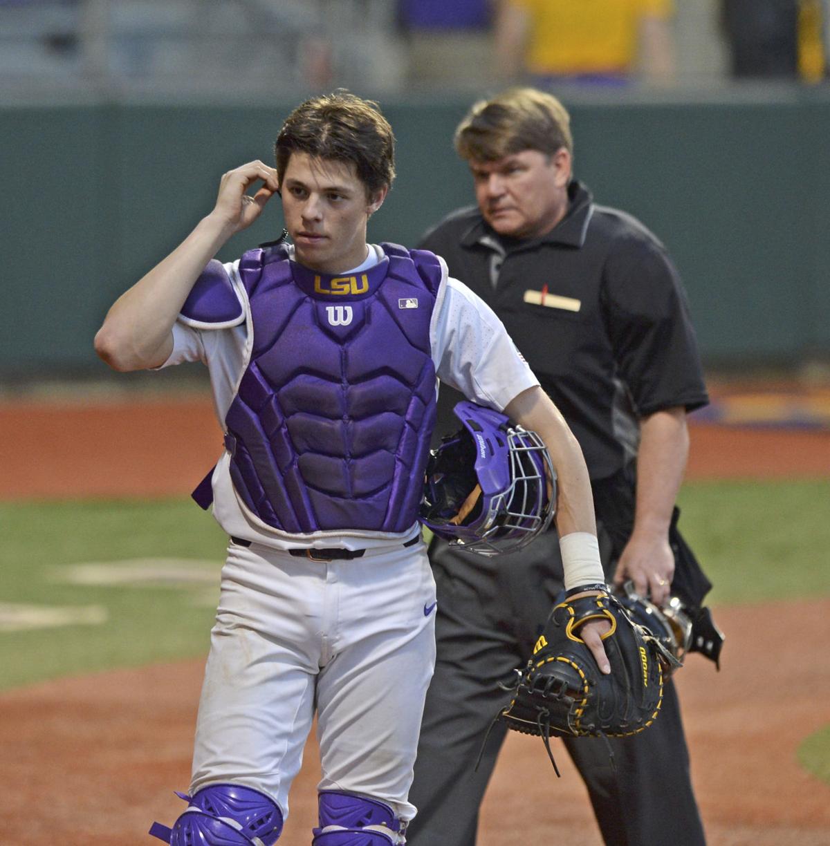 LSU baseball riding out Hunter Feduccia's struggles at and behind the ...