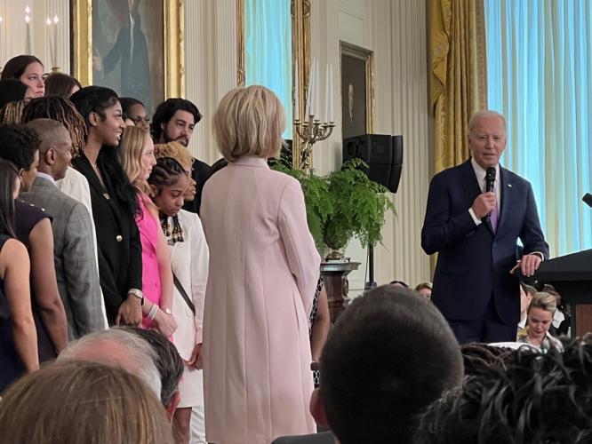 Talent, heart and grit: The Bidens honor the LSU Tigers as national ...