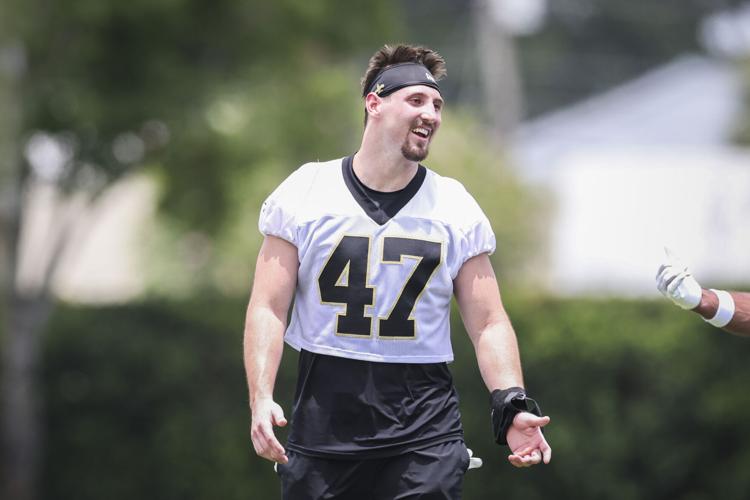 Saints LB Danny Stutsman is making a strong early impression | Saints ...