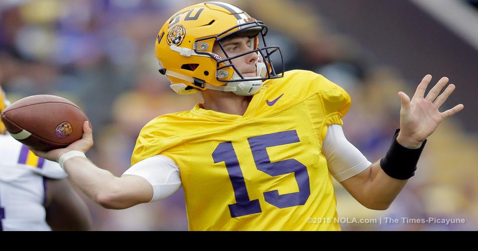 Justin McMillan has best spring game, but LSU quarterback competition ...