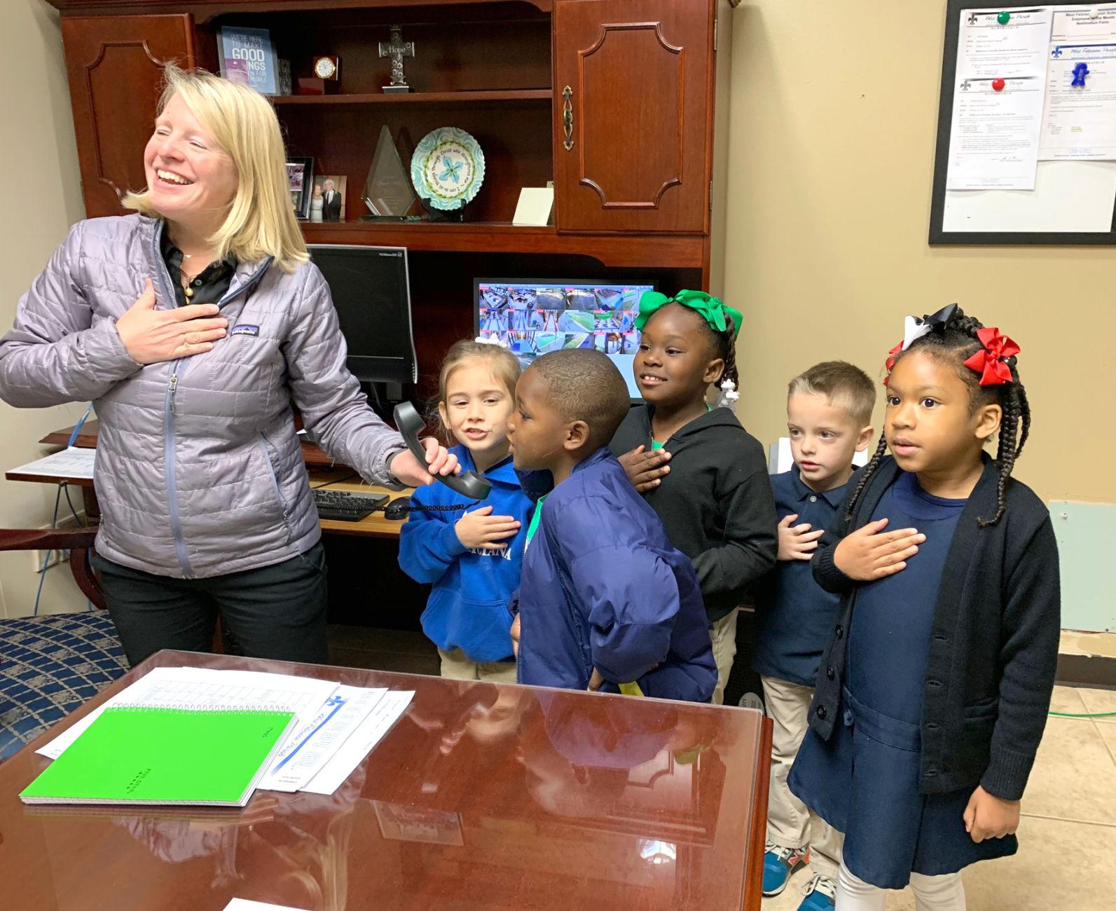 Bains Lower Elementary School students bring enthusiasm to morning ...