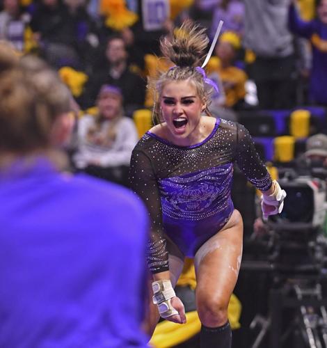 Who is KJ Johnson, LSU gymnastics' freshman stunner, behind the tough ...
