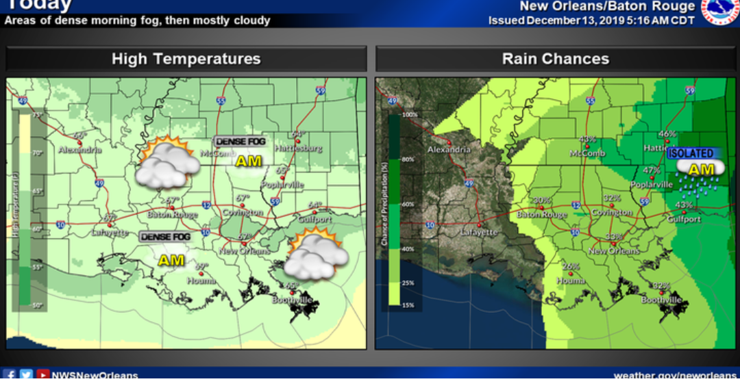 Some showers possible Friday, but a clear weekend in Baton Rouge ahead ...