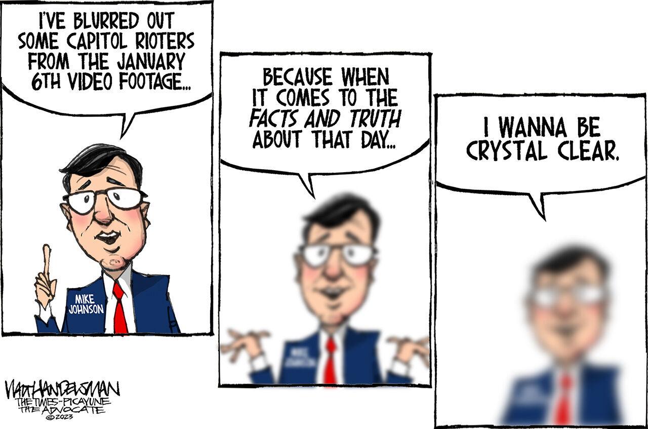 Speaker Mike Johnson political cartoon | Walt Handelsman | theadvocate.com