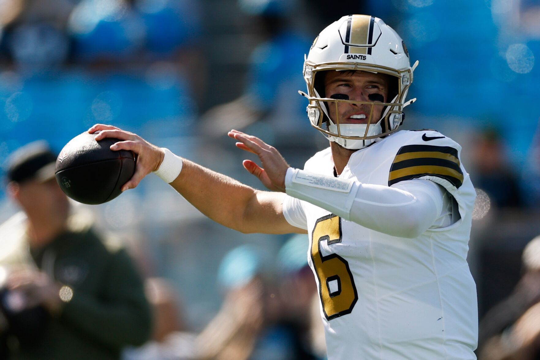 Saints QB Tyler Shough throws long TD pass to Chris Olave | Saints ...