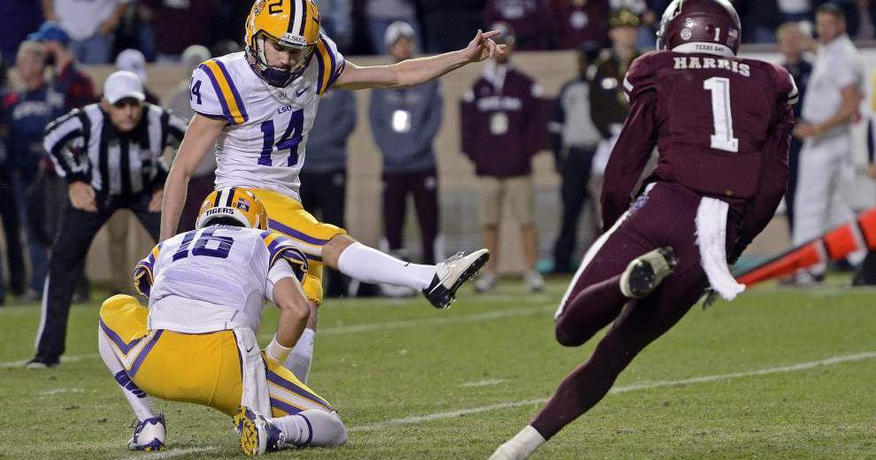 Colby Delahoussaye, Trent Domingue chasing LSU’s field goal kicker job ...