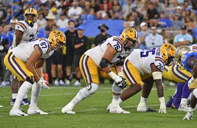 Five LSU players, including both offensive tackles, out for McNeese ...