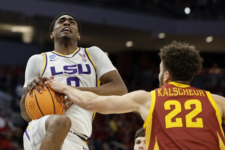 No. 6 seed LSU starts out flat without Will Wade, drops first-round ...