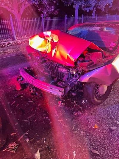 Car slams into back of fire truck blocking scene of car wreck, BRFD ...