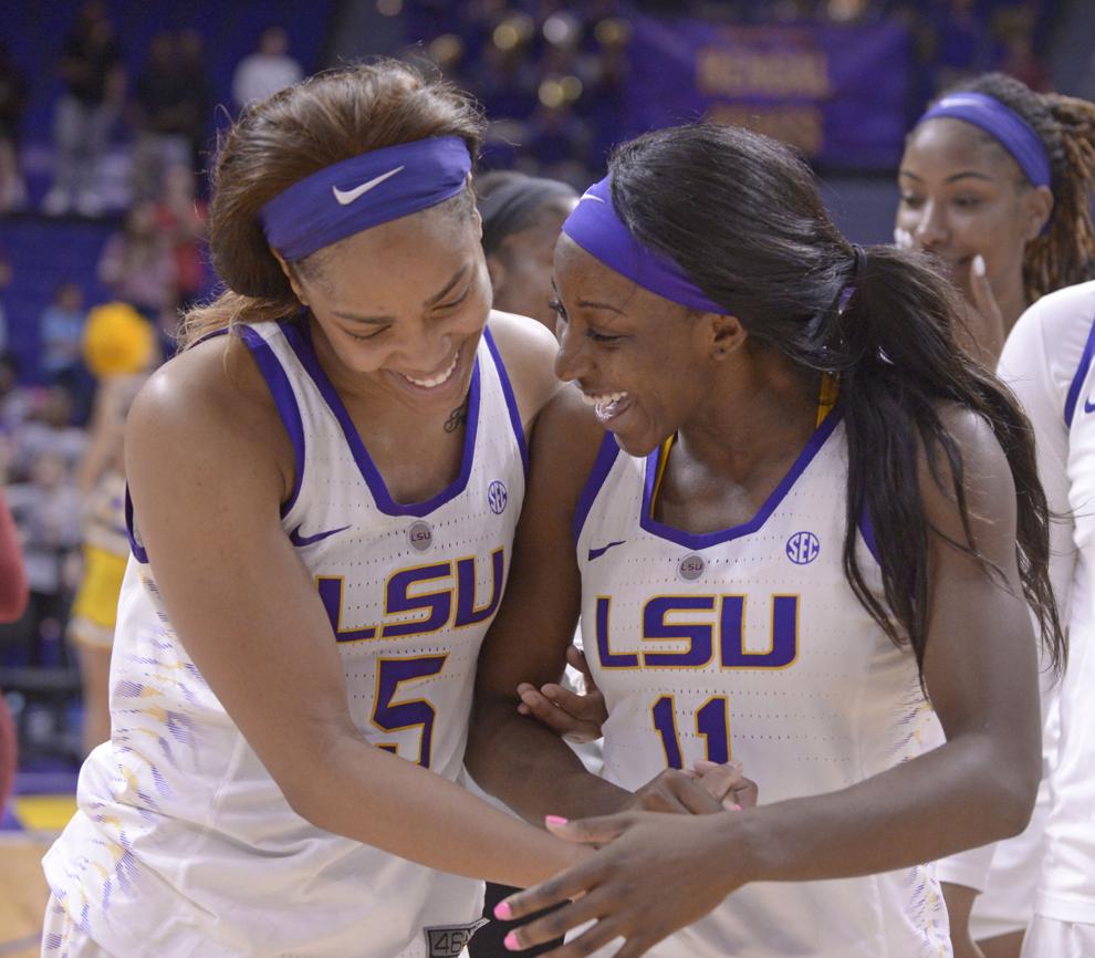 Photos: LSU Lady Tigers ecstatic after beating Alabama in senior day ...
