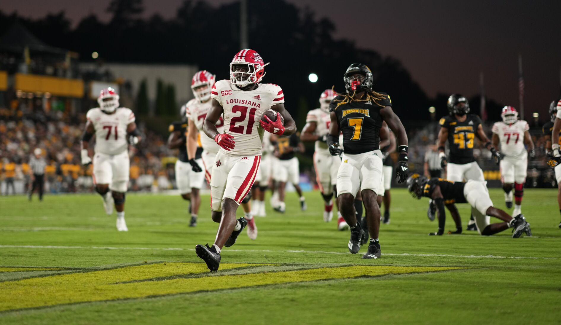 Cajuns' young running backs blossom in blowout road win | UL Ragin ...