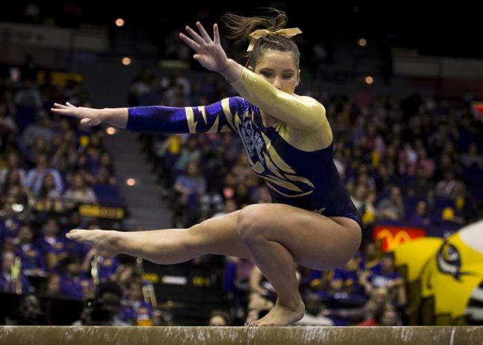 Ashleigh Gnat’s perfect 10 on the floor leads LSU gymnasts to season ...