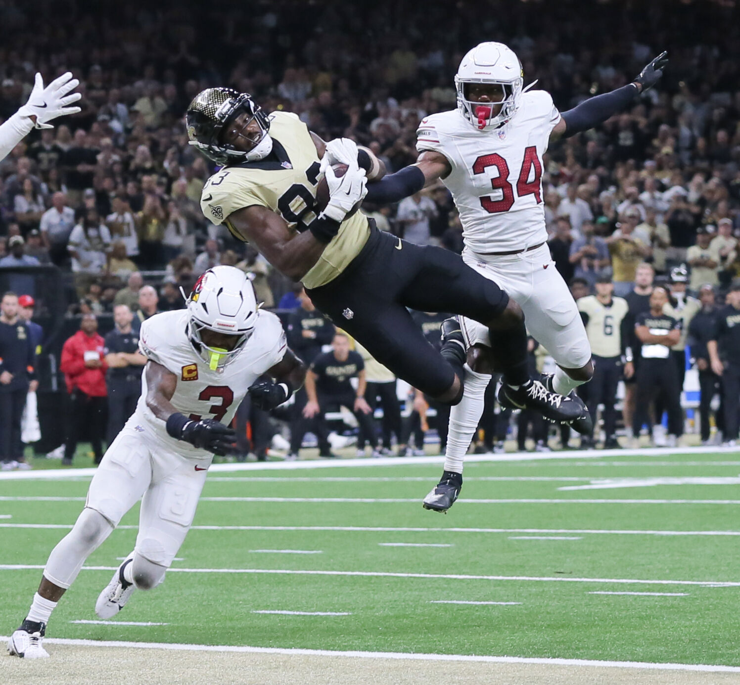 Juwan Johnson's near catch was highly improbable, stats say | Saints ...