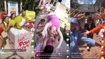 LSU Panhellenic Council sororities create "Rush Tok" videos ...