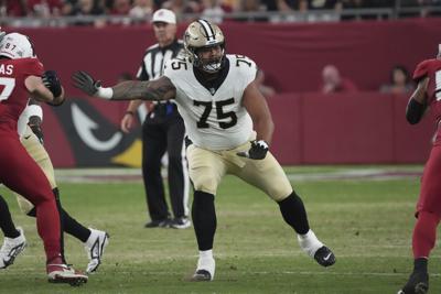 Saints rookie Taliese Fuaga shines in left tackle debut | Saints ...