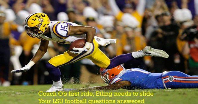Coach O's first ride, Etling needs to slide: Your LSU football ...
