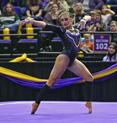 LSU gets perfect 10 from Kiya Johnson on beam to lead season-best score ...
