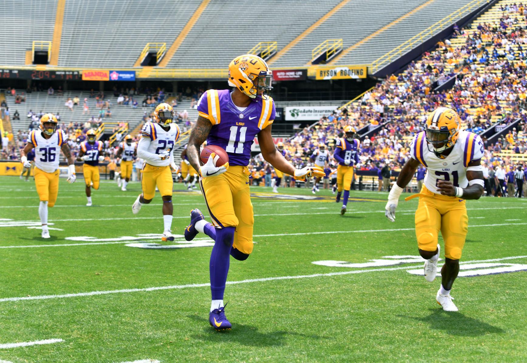 LSU wide receiver Dee Anderson is suspended 'for the year,' Ed Orgeron ...