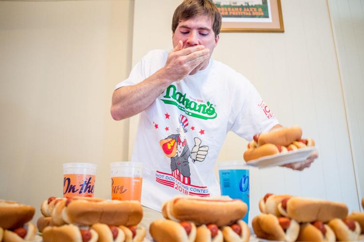 Meet Adrian Morgan, the Louisiana man you'll see wolfing down hot dogs ...