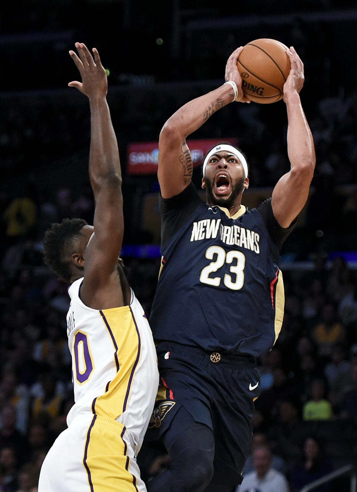 Pelicans hold off Lakers rally for first win, 119-112 | Pelicans ...
