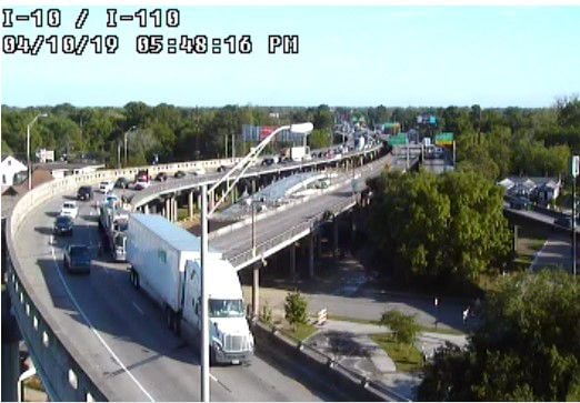 I-110 South reopened at I-10 East split after accident in Baton Rouge ...