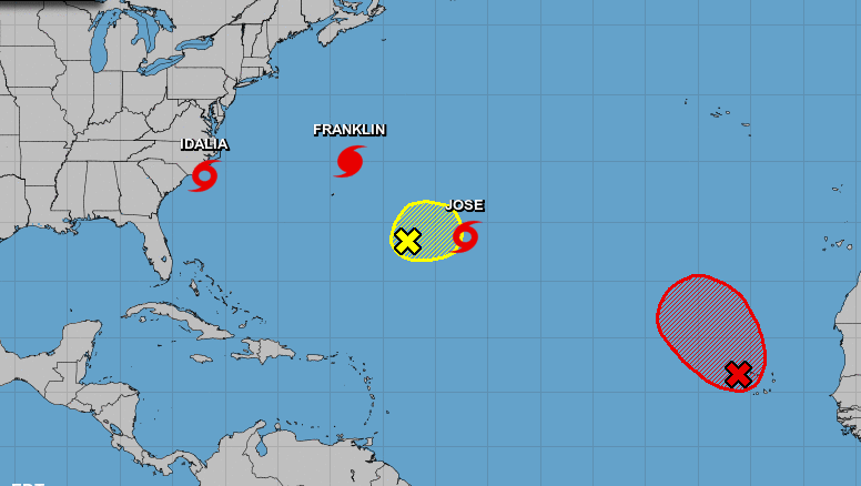 Tropical Storm Jose Forms As Idalia Continues To Weaken Hurricane