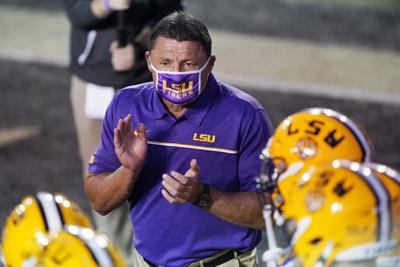 Follow live: LSU football coach Ed Orgeron breaks down win over ...