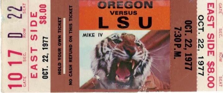 Photos: LSU football ticket designs changed over time | LSU ...