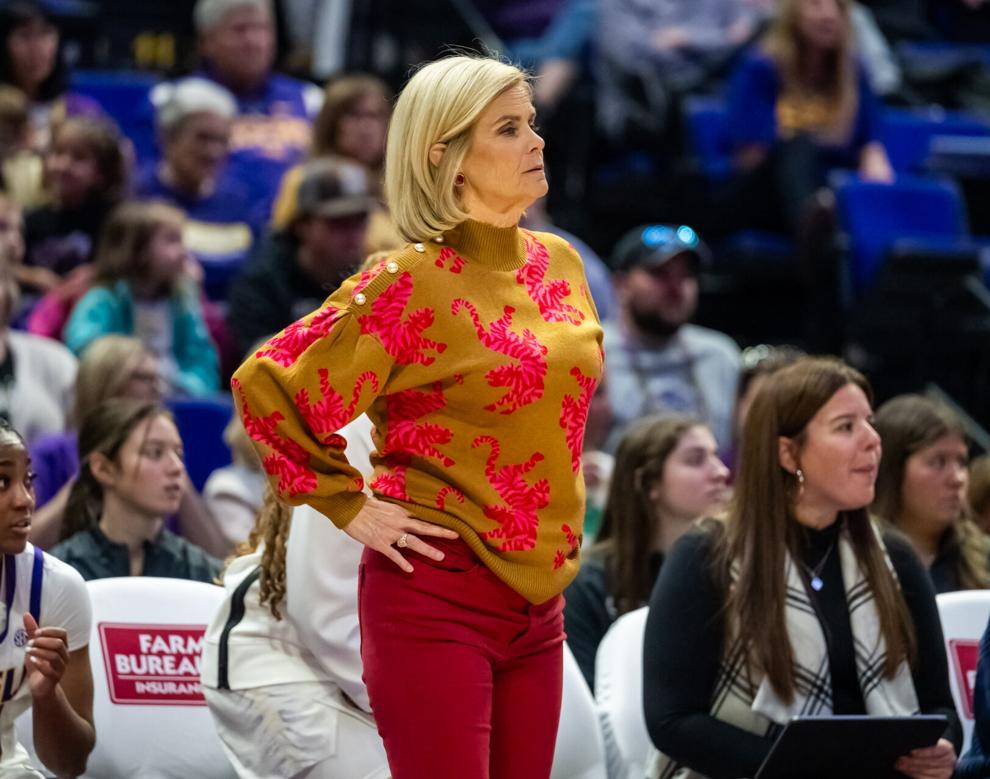 LSU coach Kim Mulkey's top outfits from the 2024-25 season ...