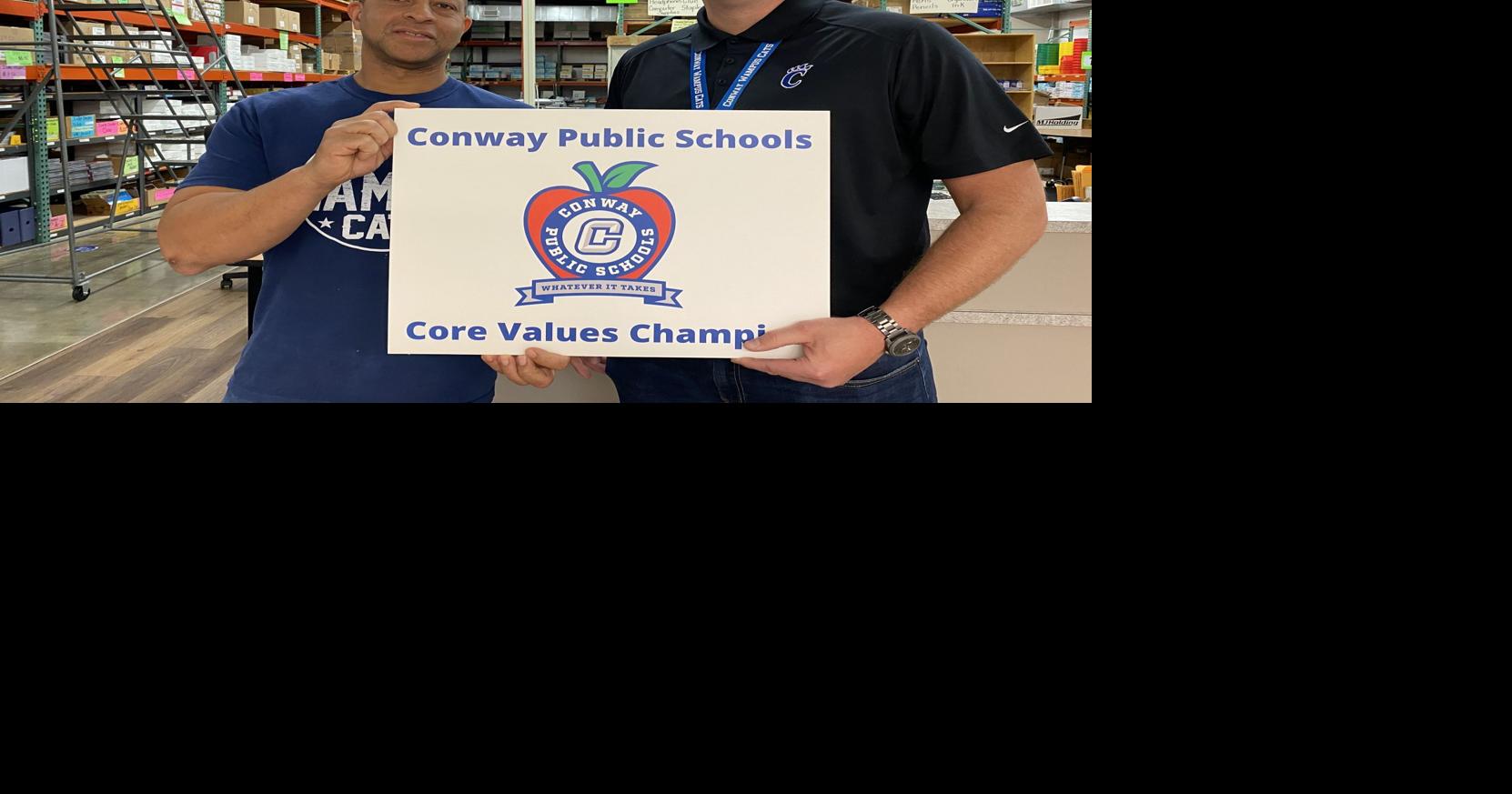 Conway names Reggie Branch a Core Values Champion | News | thecabin.net