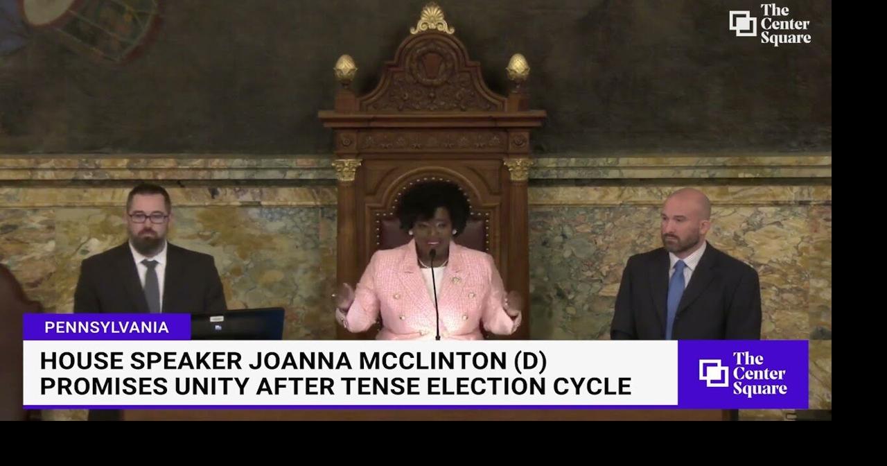 WATCH: House Speaker Joanna McClinton calls for unity after election ...