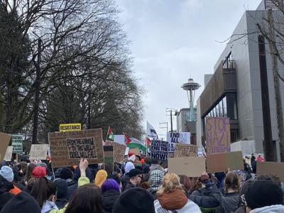 Pro-Palestinian protestors march through Seattle demanding Gaza ...