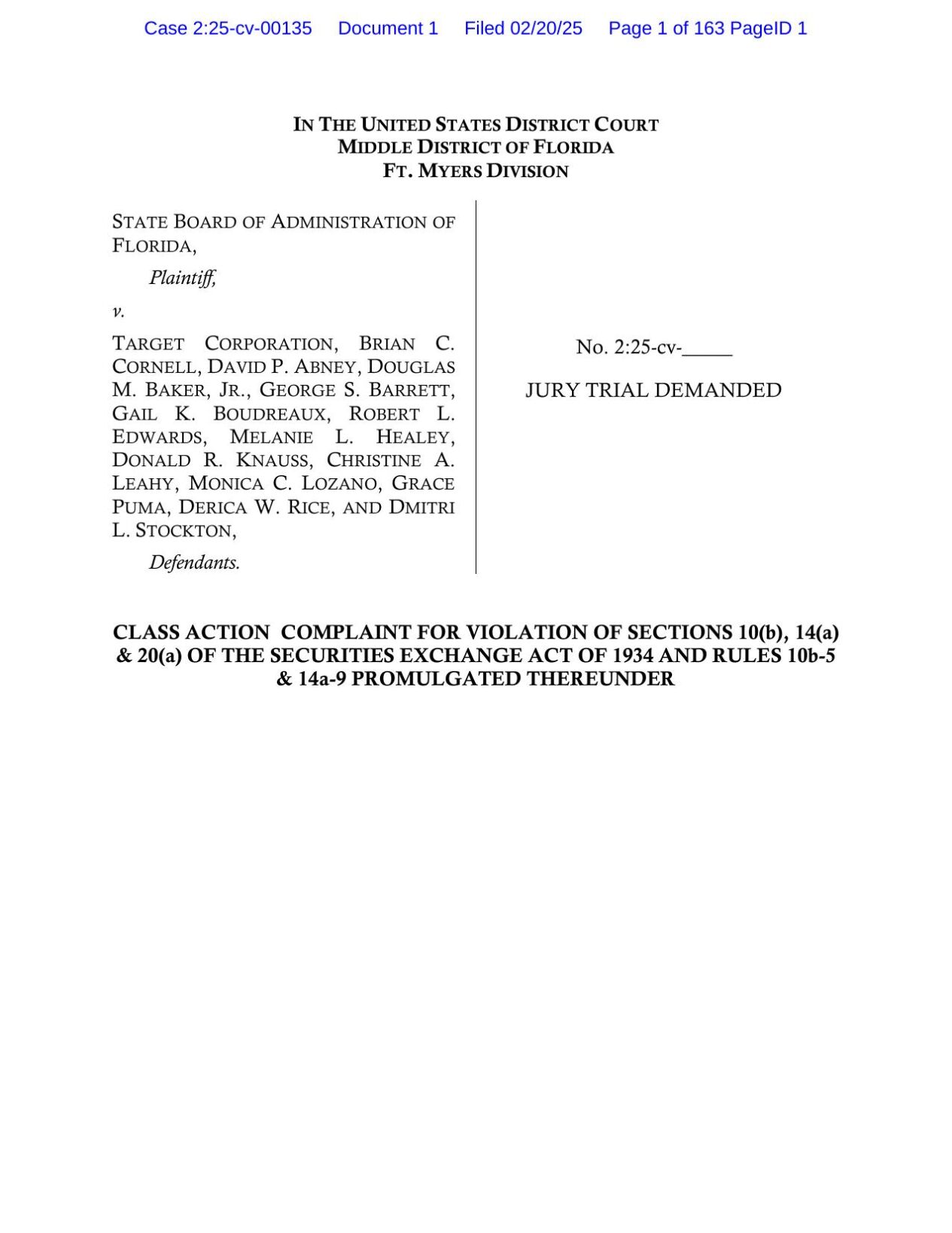 Florida officials file lawsuit against Target due to activism | Florida ...